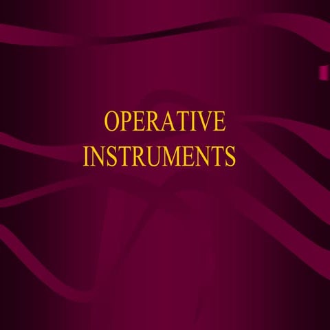 Operative Instruments | PPT
