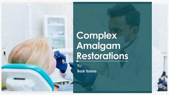 Pin retained amalgam restorations | PDF | Dental Health | Diseases and ...