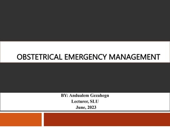 Osce - active management of 3rd stage of labor | PPT