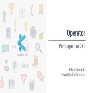 Pemrograman C++ - Operator | PDF