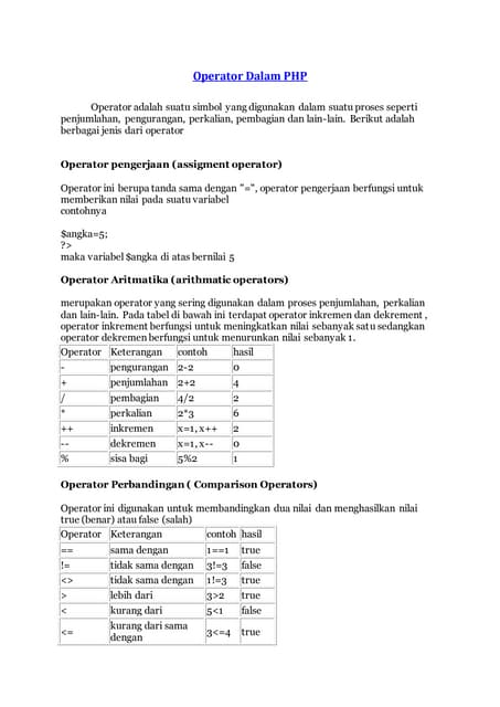 Operator bahasa c | PDF