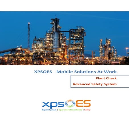 Operator driven reliability www.PlantCheck.net www.xpsoes.com