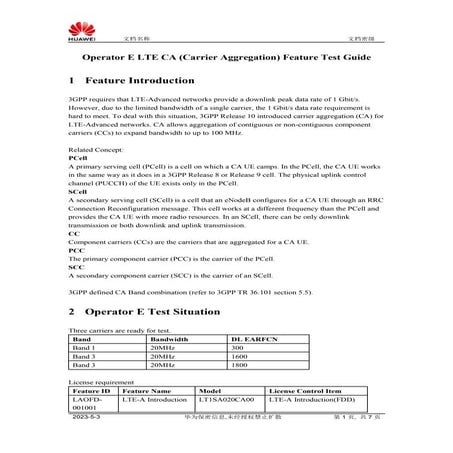 Operator E CA(Carrier Aggregation) Feature Test Guide.docx