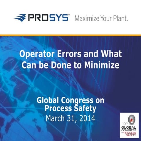 Operator errors and what can be done to minimize | PPT