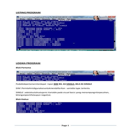 Operator dan statement pada visual basic | PDF