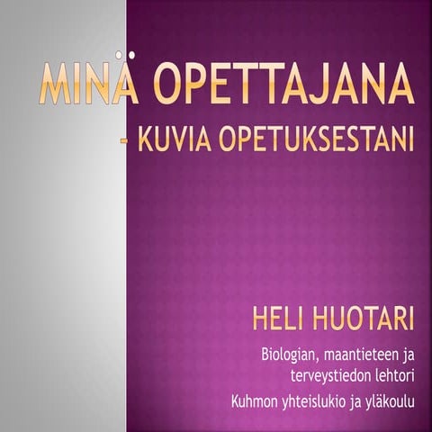 Opettajan portfolio | PPT