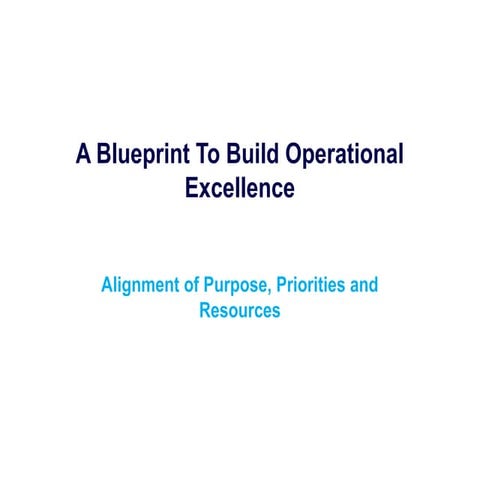 Op ex blueprint | PPT