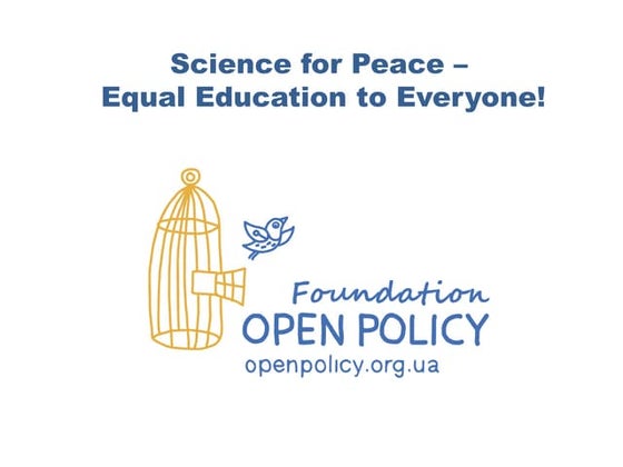 Science for Peace – Equal Education to Everyone! | PPT