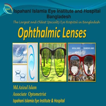 Ophthalmic lenses | PPTX