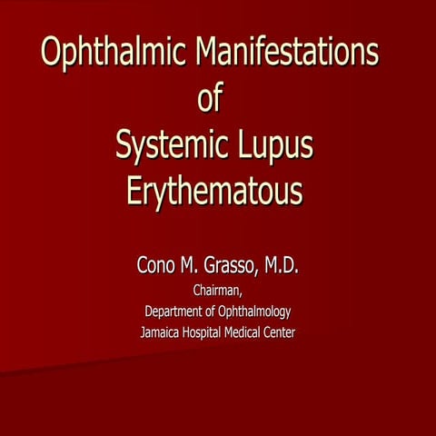 Lupus and Your Eyes | PPT