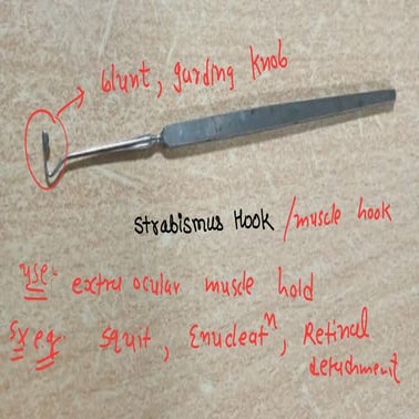 Ophthalmology Instruments useful for all viva | PDF