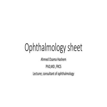 Ophthalmolgy examination | PPTX