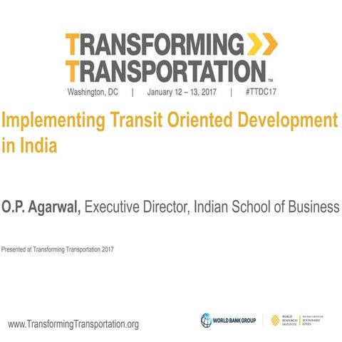 Transit Oriented Development - TOD - Human Settlement Planning - Architecture | PDF