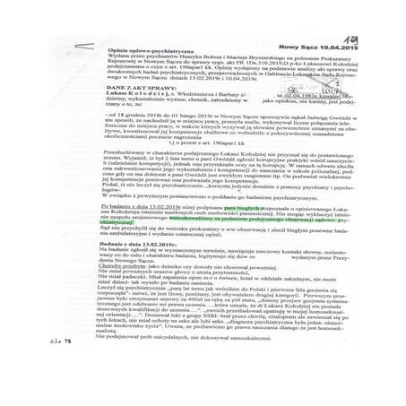 Opinia sadowo psychiatryczna o krytyku rektora pwsz | PDF | Debated Sensitive Social Issues ...