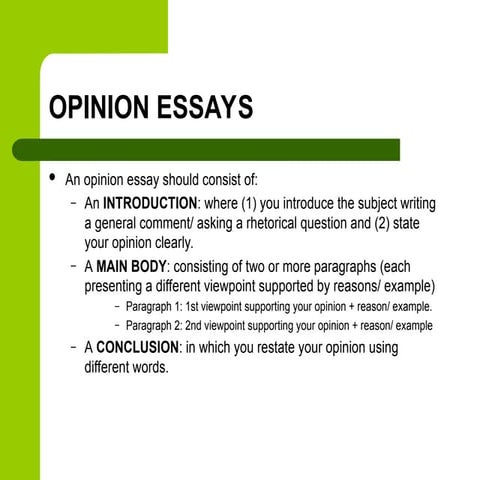 opinion paragraph presentation for b1.ppt