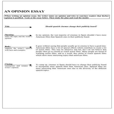 Opinion Essay | DOC