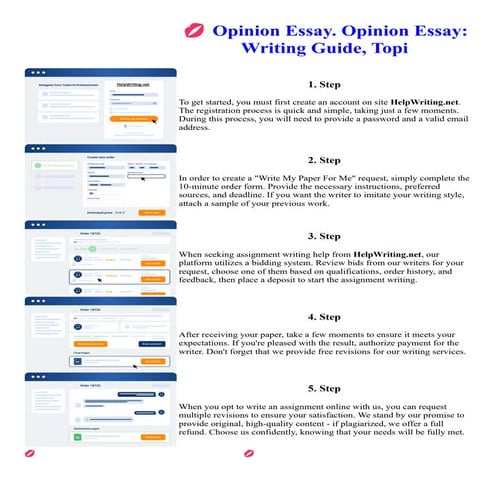 Opinion Essay. Opinion Essay Writing Guide, Topi | PDF
