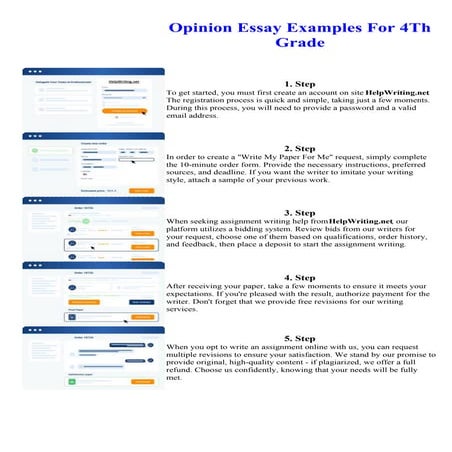 Opinion Essay Examples For 4Th Grade | PDF
