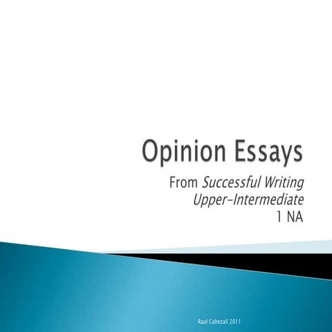 Opinion essays | PPT
