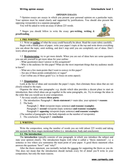 Essay writing for beginners | PPT