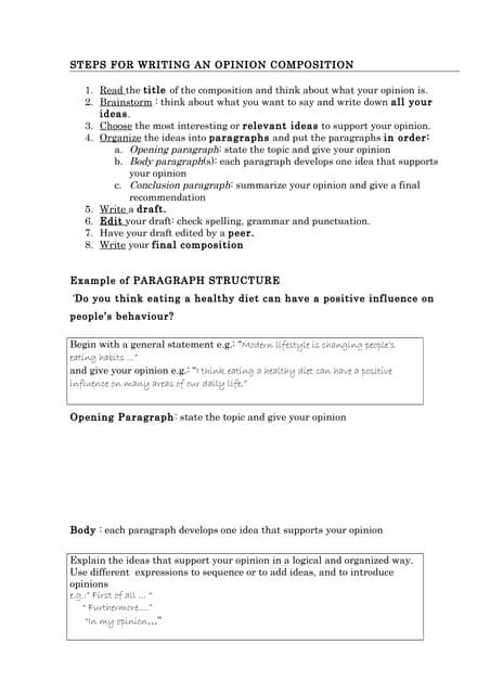 Opinion essay | PPTX