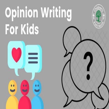 Opinion writing for kids | PPT