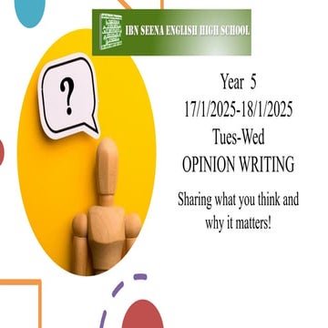 Mastering Opinion Writing Education Presentation in Blue White Simple ...
