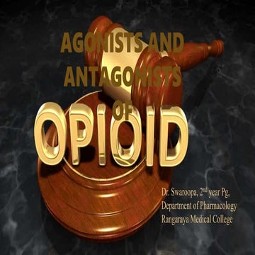 Opioid agonists & antagonists | PPTX | Endocrine and Metabolic Diseases ...
