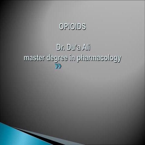 Opioids | PPT