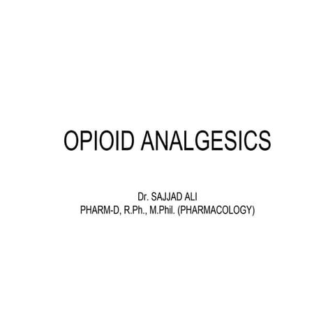 Opioids | PPT