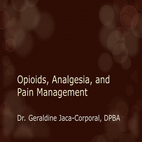 Opioids | PPT
