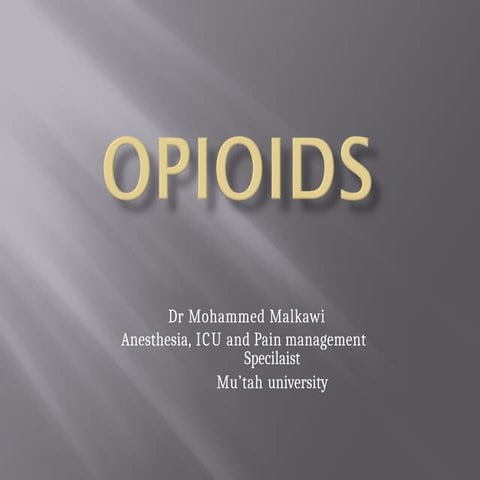Opioids opoid , anasthesia, narcotics, clinical pharma (1).pptx