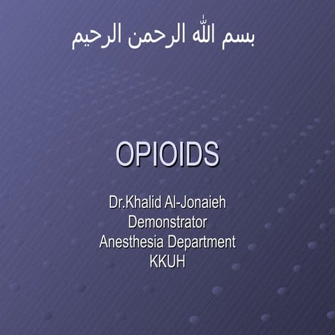 Opioids | PPT