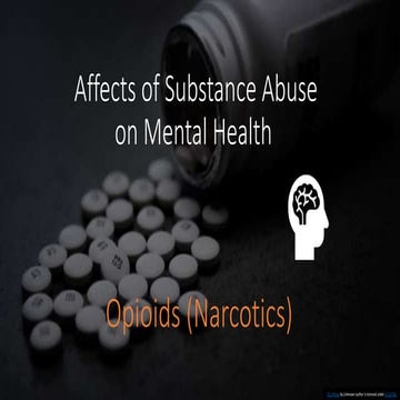 What Is Opioid Use Disorder? | PDF