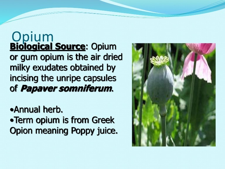 Opium Meaning