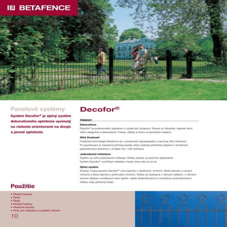 Oplotenie decofor produktova karta | PDF