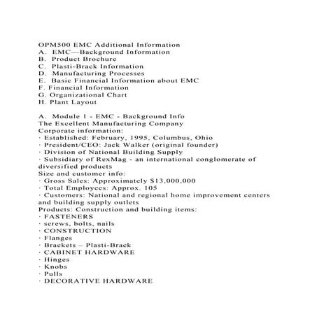 OPM500 EMC Additional InformationA. EMC—Background Information.docx