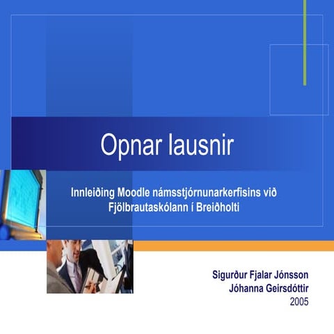 Opnar lausnir | PPT