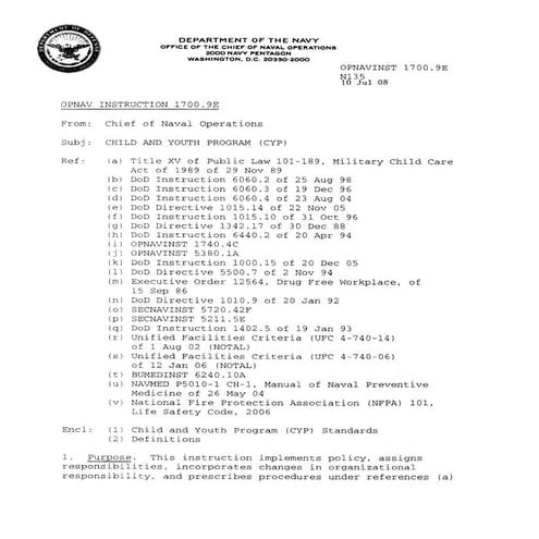 Opnavinst 17009 e | PDF
