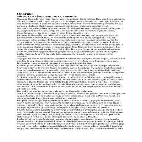 Oporuka, pisma i molitve | DOC