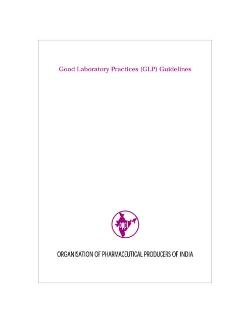 Good laboratory practice SOP | PDF