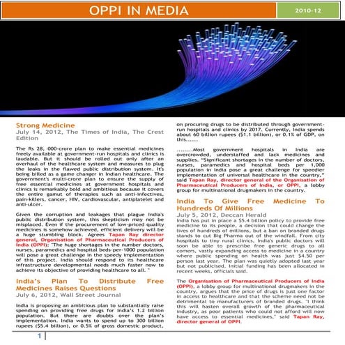 OPPI in Media | PDF