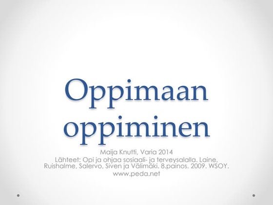 Opettajan tehtävät | PPT