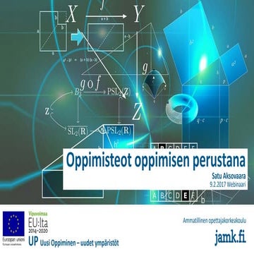 Oppimisteot oppimisen perustana | PDF