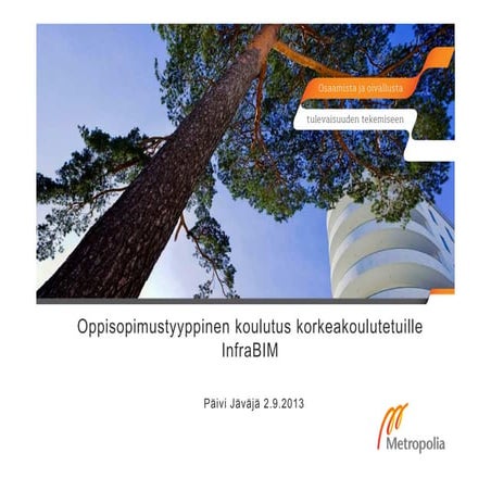 InfraBIM Oppisopimuskoulutus Metropolia | PDF