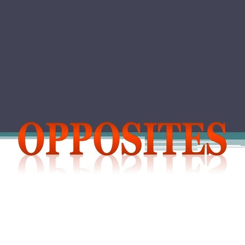 Opposites | PPTX