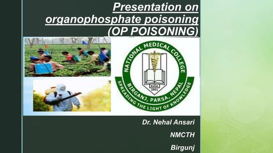 Organophosphorus poisoning | PPTX | Brain and Nervous System Disorders ...