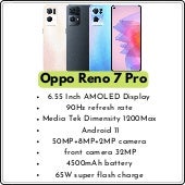Oppo Reno 7 Pro 5g features And full details. | PDF