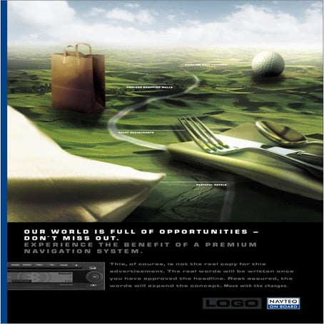 NAVTEQ Sample Creative Ad for Dealer Tool Kit | PDF