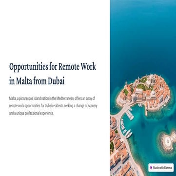 How to Apply for a Malta Work Permit from Dubai: A Comprehensive Guide ...